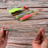China 5.5CM 1.6G Fishing Lure Kit TPE Material Soft Bait Paddle Fishing Lure Sets for sale