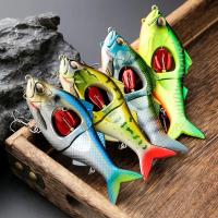China 10g 22.5g Bass Whopper Plopper Fishing Lure Slow Sinking Swimbait Lifelike Propeller for sale