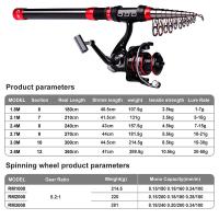 China Telescopic Fishing Rod And Reel Combo Fishing Line Lure  Hooks Full Set for sale