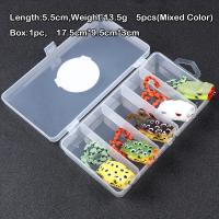 China Soft Fishing Lure Kit Snakehead Frog Lures Set Fishing Lure Box for sale