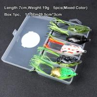 China Soft Fishing Lure Kit Snakehead Frog Lures Set Fishing Lure Box for sale