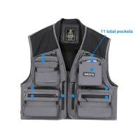 China Fishing Hiking Vest Mens Photographer Waistcoat 11 Pockets Sleeveless Jacket for sale