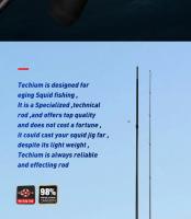 China Techium TCM Eging Rod 2.5M M ML Powe Spinning Fishing Rod Octoups Rod for sale