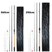 China Feather 40T Carbon Fishing Tackle Set Light Weight Feeder Fishing Rod 3.6m 3.9m 3 Sections for sale