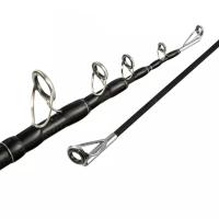 China Big Game Telescopic Fishing Pole Super Hard 2.4M 2.7M Collapsible Fishing Rod for sale