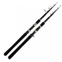 China Big Game Telescopic Fishing Pole Super Hard 2.4M 2.7M Collapsible Fishing Rod for sale