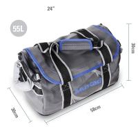 China Large Capacity Fishing Tackle Set Bag PVC Waterproof Lure Bag Multifunctional Handbag for sale