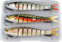 China 8 Segmented Fishing Lure Kit  Multi Jointed Hard Bait Sinking Swimbait for sale