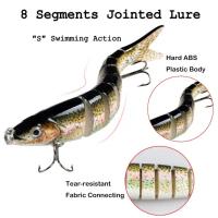 China 8 Segmented Fishing Lure Kit  Multi Jointed Hard Bait Sinking Swimbait for sale
