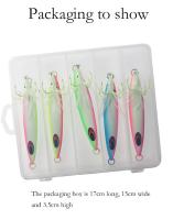 China Sea Fishing Slow Jigging Lure Metal BaitShore Artificial Fishing Hook for sale