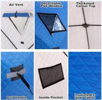 China Portable Fishing Tackle Set Ice Fishing Shelter Insulated Ice Fishing Pop Up Tent for sale