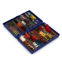 China 168pcs/Set Fishing Lure Kit Trout Dry Wet Nymph Streamers Fly Fishing Lure Kit for sale