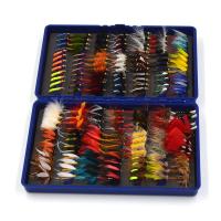 China 168pcs/Set Fishing Lure Kit Trout Dry Wet Nymph Streamers Fly Fishing Lure Kit for sale