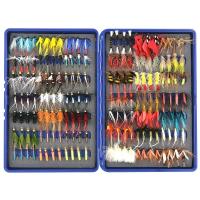 China 168pcs/Set Fishing Lure Kit Trout Dry Wet Nymph Streamers Fly Fishing Lure Kit for sale