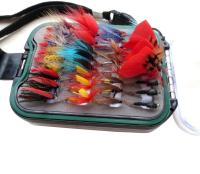 China 168pcs/Set Fishing Lure Kit Trout Dry Wet Nymph Streamers Fly Fishing Lure Kit for sale