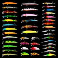 China 43pcs Fishing Lure Kit Bass Fishing Lure Minnow Hard Pencil Lure Floating Carp Fishing for sale