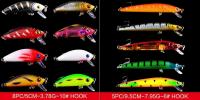China 43pcs Fishing Lure Kit Bass Fishing Lure Minnow Hard Pencil Lure Floating Carp Fishing for sale