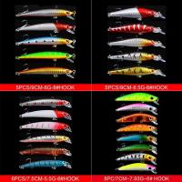 China 56pcs Hard Bass Bait Floating Carp Lure Kits Peche Leurre Fish Bait Set for sale