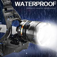 China Rechargeable Fishing Headlights Hiking Weatherproof Emergency Light for sale