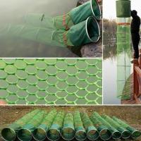 China Cage Fishing Tackle Set Stainless Steel Collapsible Dip Net Fishing Basket Cage for sale