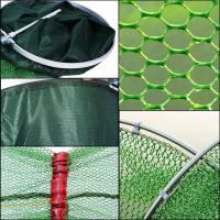 China Cage Fishing Tackle Set Stainless Steel Collapsible Dip Net Fishing Basket Cage for sale