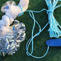 China 4ft - 12ft Fishing Cast Net Double Knot  Easy Throw Cast Net for sale