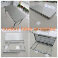 China Outdoor Rectangular Foldable Camping Table Portable Adjustable Aluminum Camping Table for sale