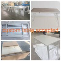 China Outdoor Rectangular Foldable Camping Table Portable Adjustable Aluminum Camping Table for sale