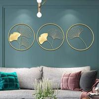 China 3pcs Nordic Style Wall Art Metal Wall Decoration OEM Easy  Install for sale