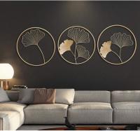 China 3pcs Nordic Style Wall Art Metal Wall Decoration OEM Easy  Install for sale
