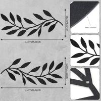China Indoor Metal Tree Leaves Wall Decor Vine Metal Olive Branch Wall Art Outdoor for sale