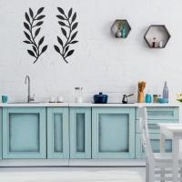 China Indoor Metal Tree Leaves Wall Decor Vine Metal Olive Branch Wall Art Outdoor for sale