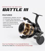 China Max Drag  Penn Fishing Reel Stainless Steel Ball Bearings PENN Battle III for sale