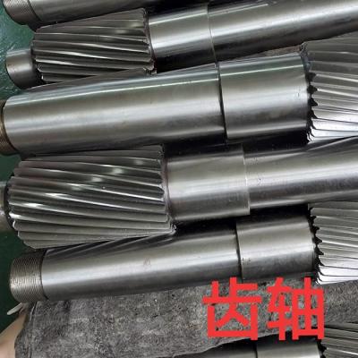 China 20CrMnTi GCr15 Spiral Gear Shaft for Biomass Pellet Machine - 1.0-28mm Hole Diameter, HRC 58-62 Hardness for sale