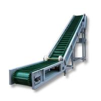 China 650mm Rubber Skirt Inclined Belt Conveyor for Biomass Pellet - 0-90° Angle, 12000mm Length for sale