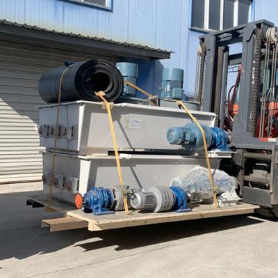 China 6000mm Three Shaft Screw Conveyor for Wood Chips - 85-162 m³/h Capacity with 1.1-4.4 kW Motor Options for sale