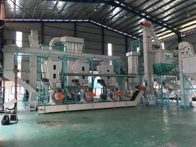 China 678mm 10t/H Wood Pellet Production Line with 3mm Commercial Pellet Mill - Customizable 1-20t/H Capacity for sale