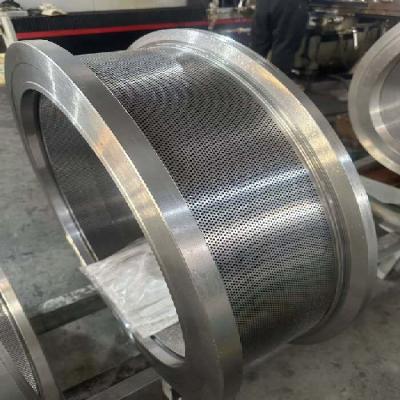 China X46Cr13 Stainless Steel Pellet Mill Ring Die 52-60 HRC Custom Compression Ratio for Animal Feed for sale