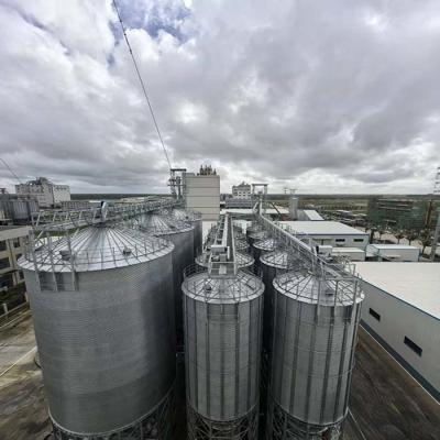 China Grain Storage Silo for Corn ,Wheat Galvanized Steel Silo For Grain Storage 200-10000T for sale