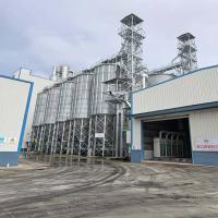 China 1000T Capacity Galvanized Steel Grain Storage Silo Assembly Corrugated Silo for Grain Mills for sale
