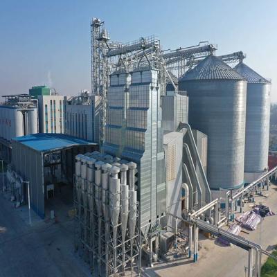 China Animal Feed Mill Grain Storage Silo Profession Manufacturer With Bucket Elevator for sale