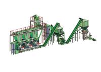 China 1-20 TPH Biomass Wood Pellet Production Line with 420-650mm Ring Die and 90-200kW Power for sale