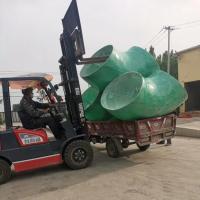 China Customization Anti Oxidation FRP Elbow Flanged Glass For Water Gas Oil Convey Suppyly GRP for sale
