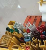 China Frp Square Tube GRP Pultruded Glassfiber Tube Rectangular Fiberglass Long Life for sale