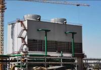 China 600 Ton Frp Square Cross Flow Industrial Cooling Tower  single air inlet  water cooling tower with filling Low noise for sale