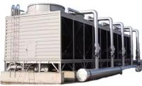 China Frp GRP Square Cross Flow Industrial Cooling Tower Double Air Inlet Water Cooling Tower With Filling Low Noise for sale