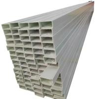 China High Strength Grp Pultrusion Frp Square Pipe Fibreglass +Resin Smooth Winding for sale