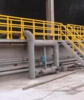 China FRP GRP Weather Proof Fiberglass Handrail For Outdoor Steps Square Tube Handrail Frp Railing Systems for sale