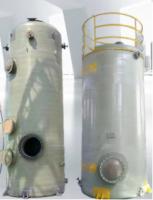 China FRP Acid Base Air Purification Industrial Waste Gas Tower Grp Water Gas Scrubbing Tower for sale