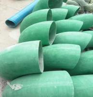 China Industrial 45-135 Degree  GFRP FRP Elbow Fiberglass Pipe Fittings For Chemical Construction Water Supply for sale